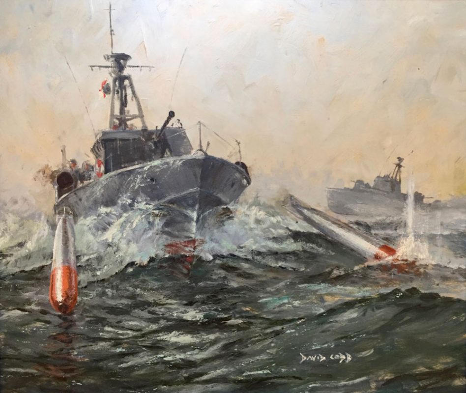 David Cobb RSMA - "Motor Torpedo Boats" Oil Painting - Buy Now!